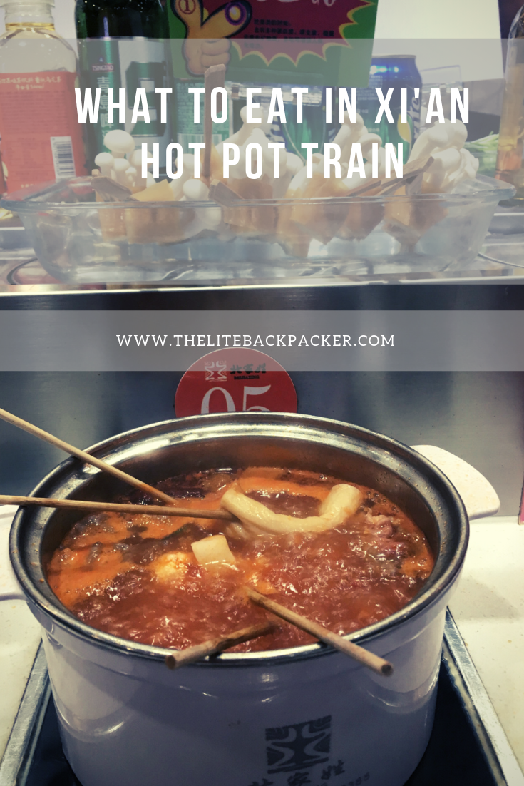 What to eat in Xi'an - Hot Pot Train - The Lite Backpacker